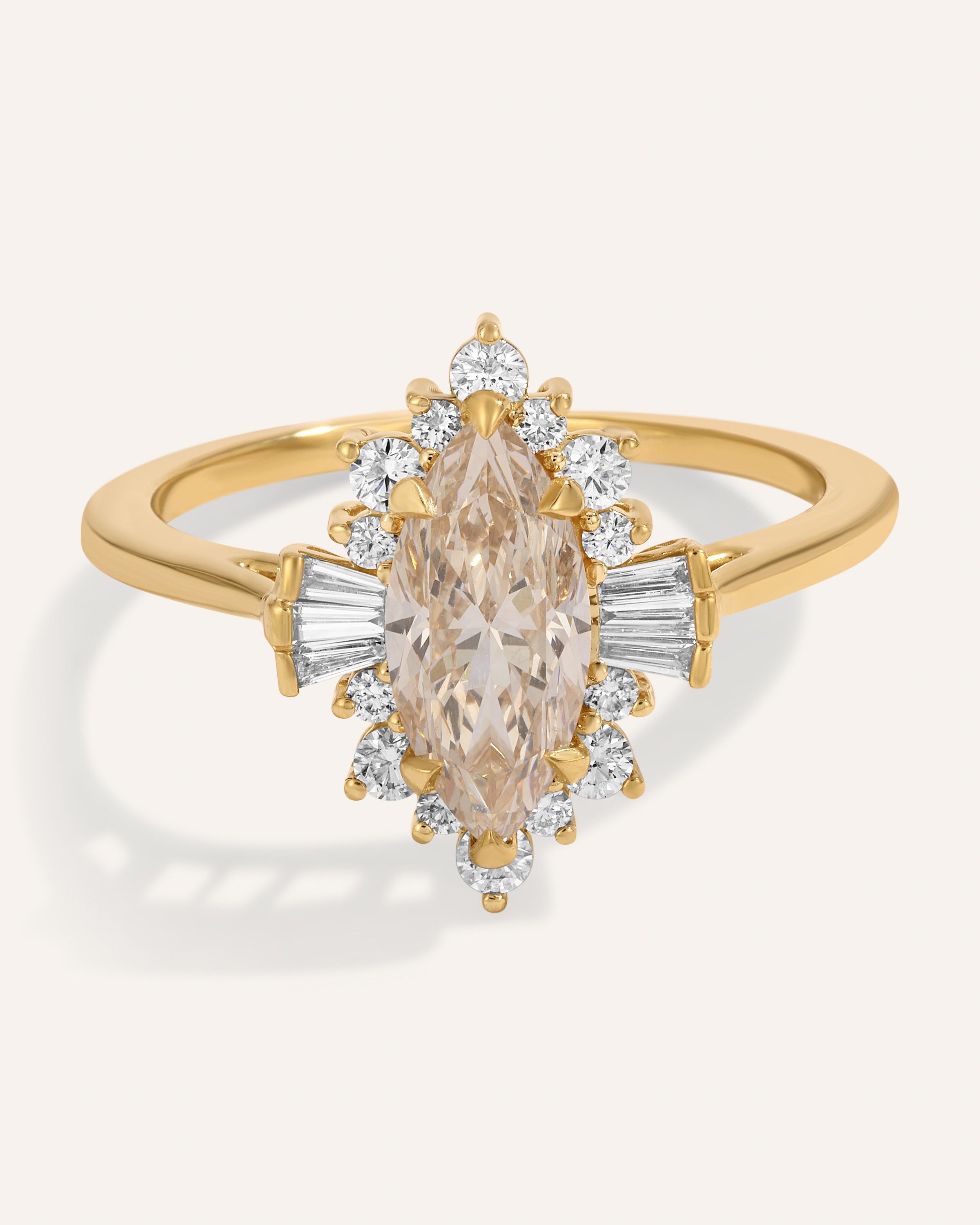 Large Champagne Astro Ring – Kasia J.