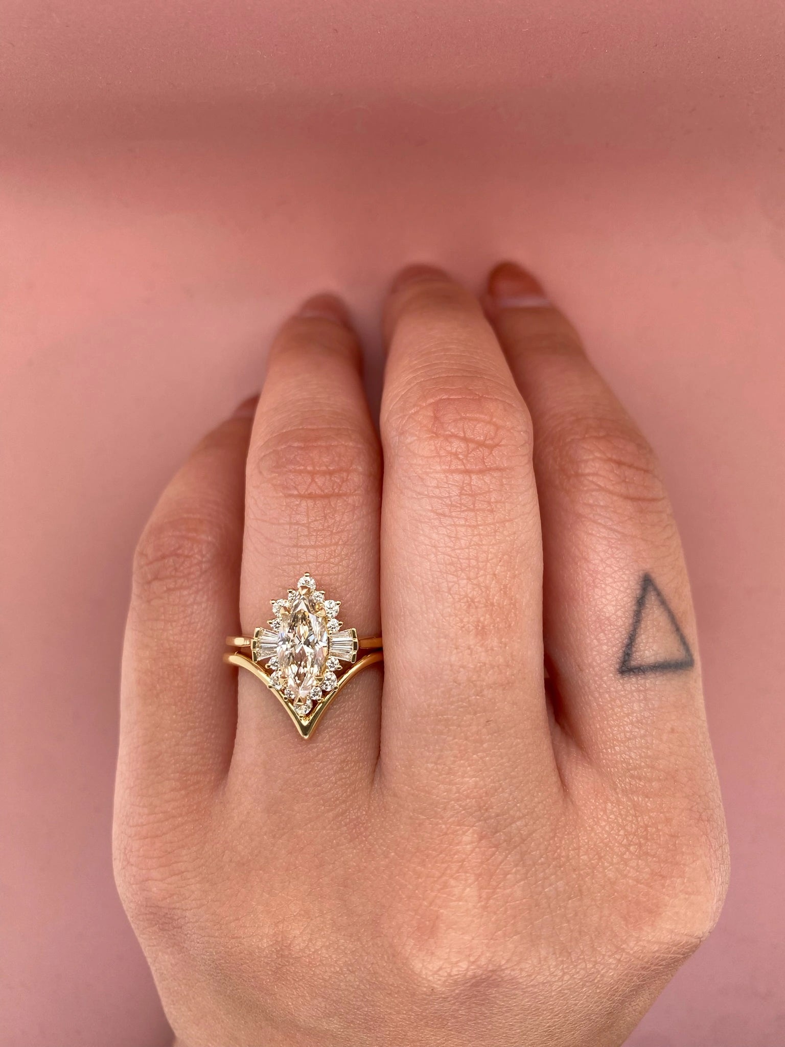 Large Champagne Astro Ring – Kasia Jewelry