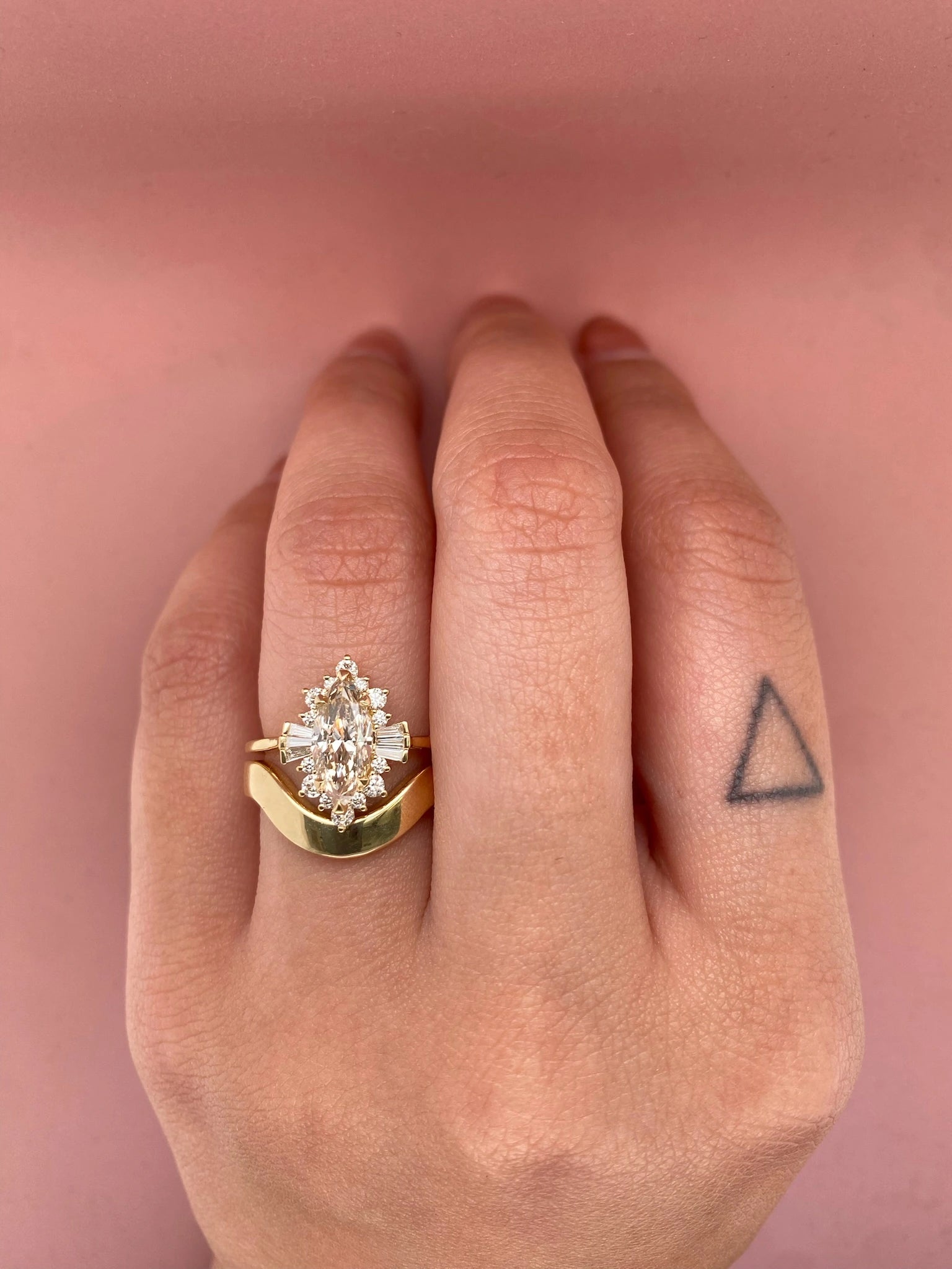 Large Champagne Astro Ring – Kasia Jewelry